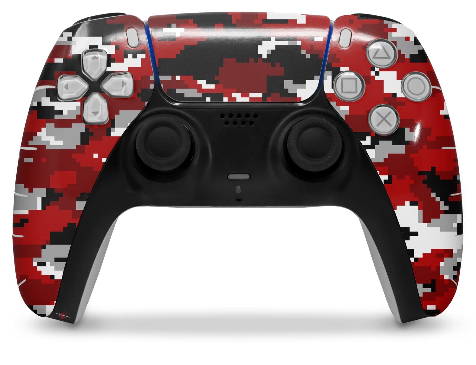 WraptorSkinz Skin Wrap compatible with Sony PS5 DualSense Controller WraptorCamo Digital Camo Red (CONTROLLER NOT INCLUDED)
