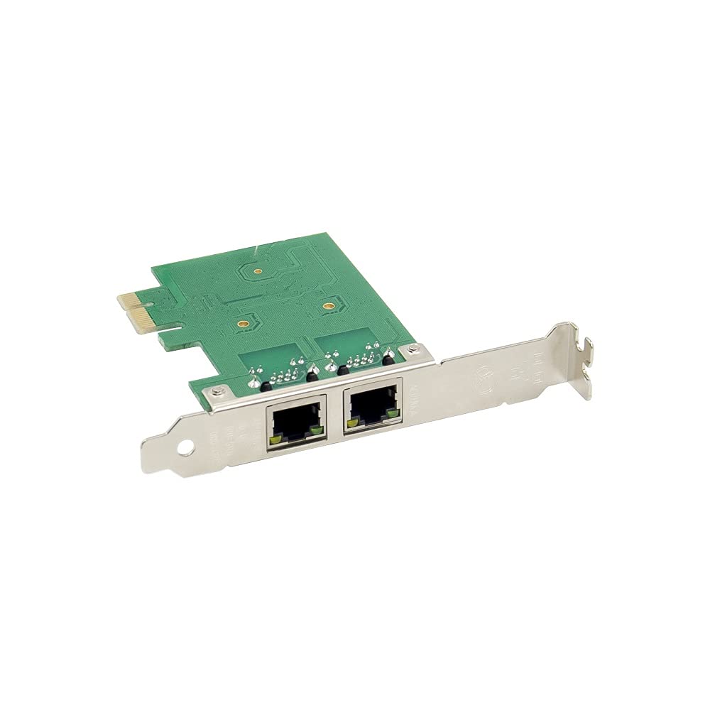 X-MEDIA XM-NA3820 PCI-E 2-Port Dual 10/100/1000Mbps Gigabit Ethernet PCI Express (PCIe x1) Server Network Card/Network Adapter, Realtek RTL8111F Chipset, Windows 11 & Linux Supported