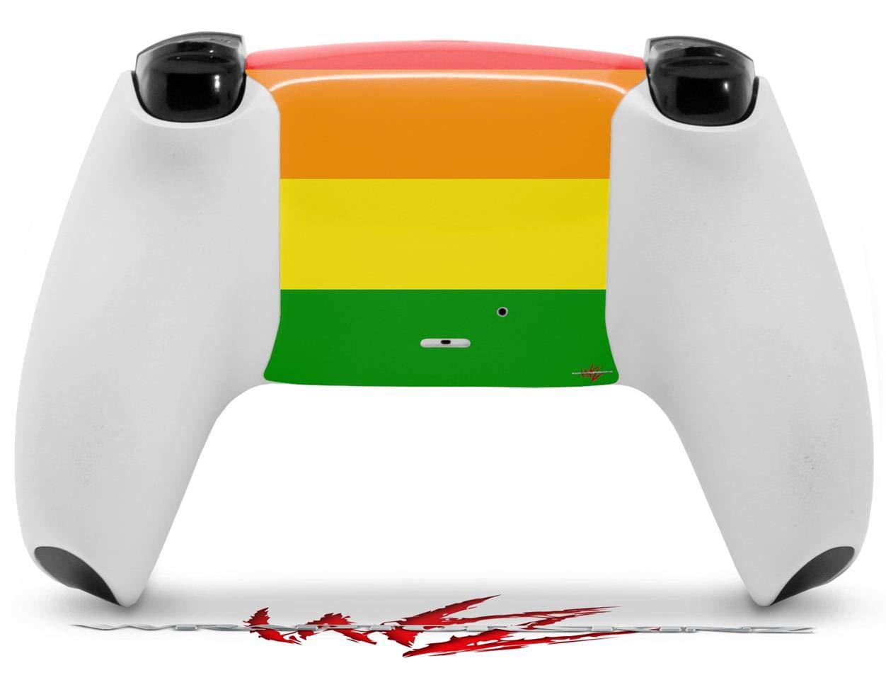 WraptorSkinz Skin Wrap compatible with Sony PS5 DualSense Controller Rainbow Stripes (CONTROLLER NOT INCLUDED)