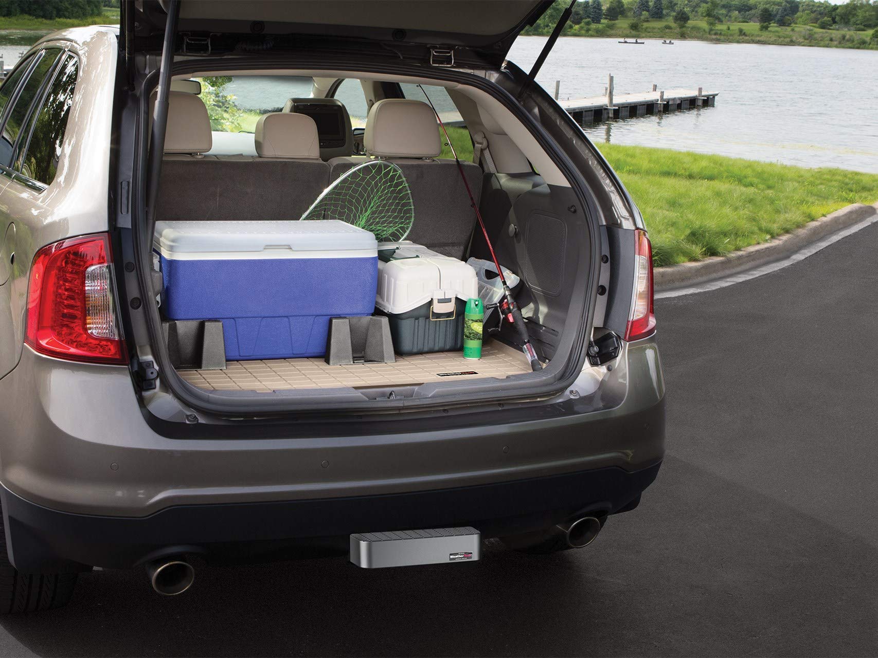 WeatherTech Cargo Trunk Liner for Mercedes AMG GLC 63 SUV, GLC SUV, GLC-Class, AMG GLC 43, AMG GLC 43 SUV - Behind 2nd Row (40854) Black