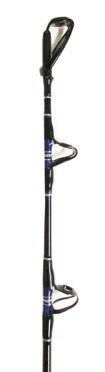 Xcaliber Marine Set of 4 Inshore Series 6' 30-50 lb Saltwater Boat RODS (Blue and Silver Trim)