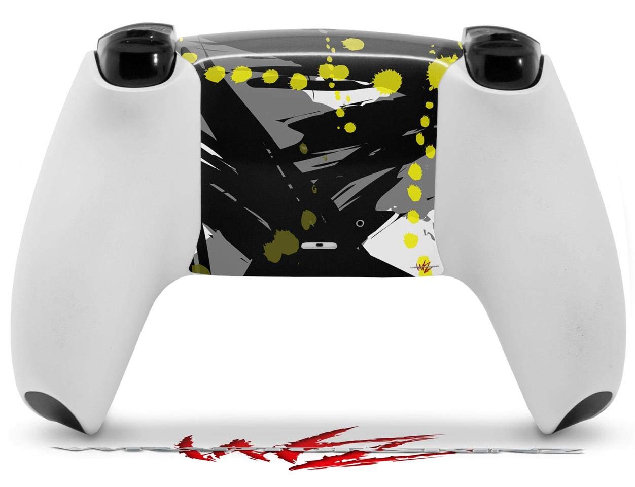 WraptorSkinz Skin Wrap compatible with Sony PS5 DualSense Controller Abstract 02 Yellow (CONTROLLER NOT INCLUDED)