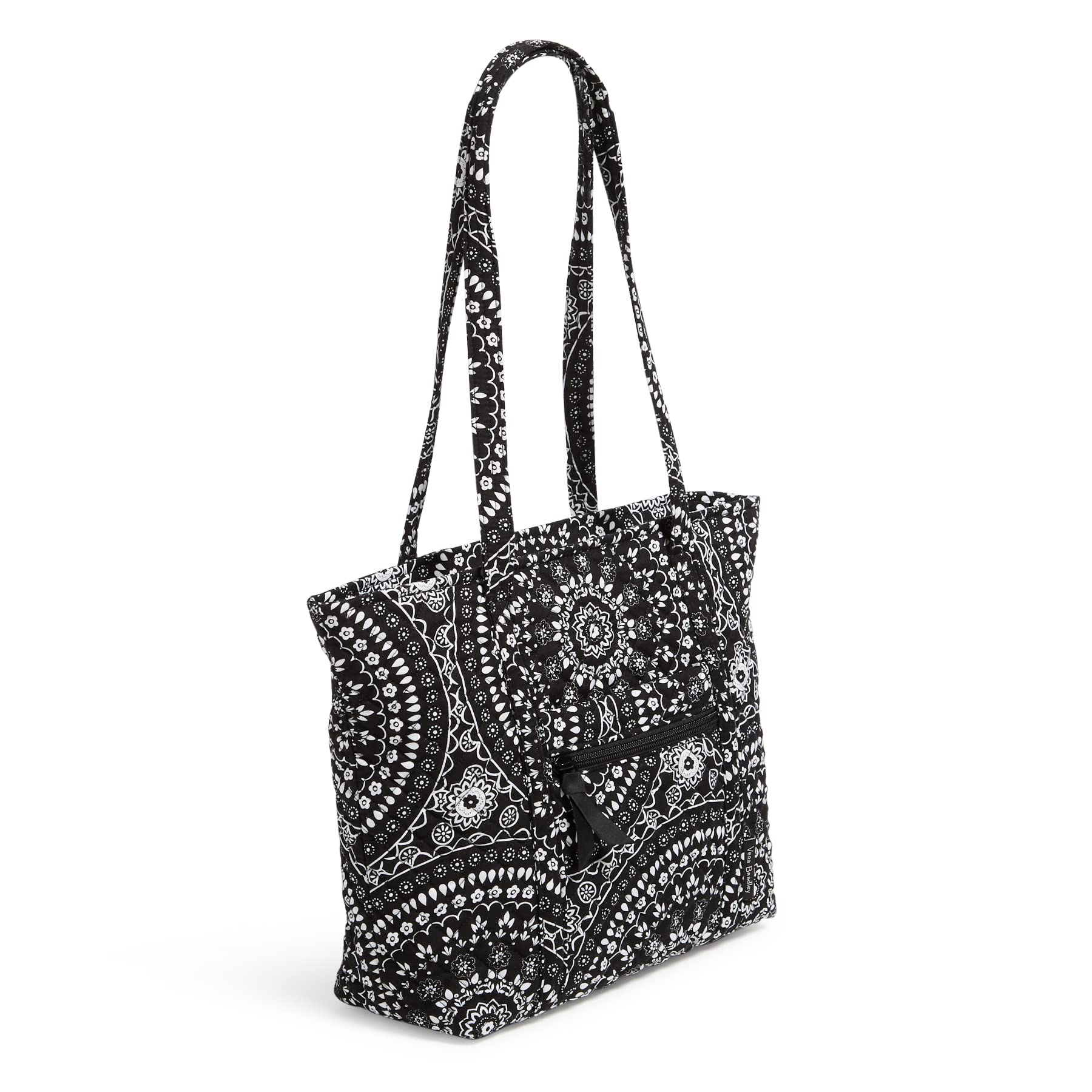 Vera Bradley Women's Cotton Small Vera Tote Bag, Hope Blooms - Recycled Cotton, One Size