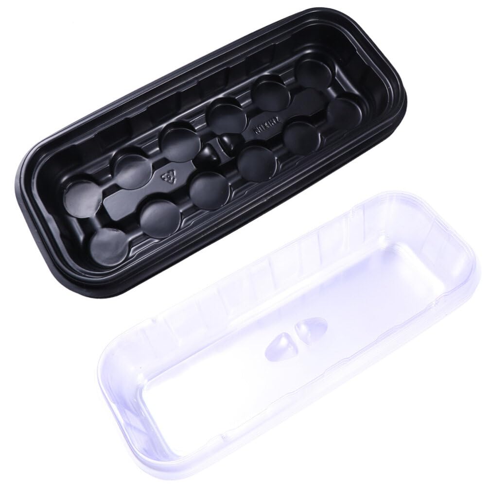 YARDWE 5 Sets Microgreens Tray Houseplants Miniature Kit Veggie Trays Flower Pot Trays Sprouting Jar Kit Indoor Plants House Plants Mini Plants Plant Nursery Pot Flowerpot Tray