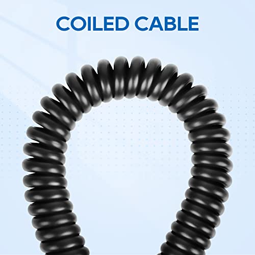 UCEC 4k Full HDMI to Full HDMI Coiled Cable for Atomos Compatible for Ninja Star Recorder(11.8 inch-17.7 inch)