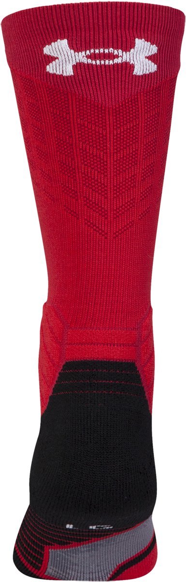 Under Armour Men's UA Basketball Drive Crew Socks LG Red