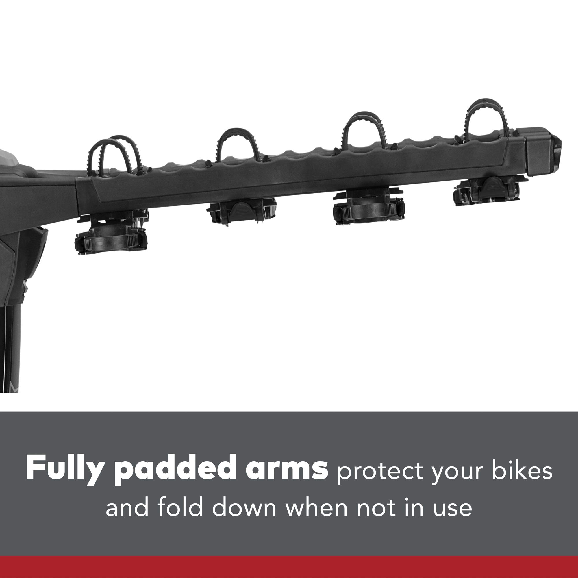 YAKIMA, FullTilt Tilting Hitch Mount Hanging Bike Rack, 4 Bike Capacity, Anti Sway, Lockable, Compatible with both 1-1/4" and 2" hitch receivers