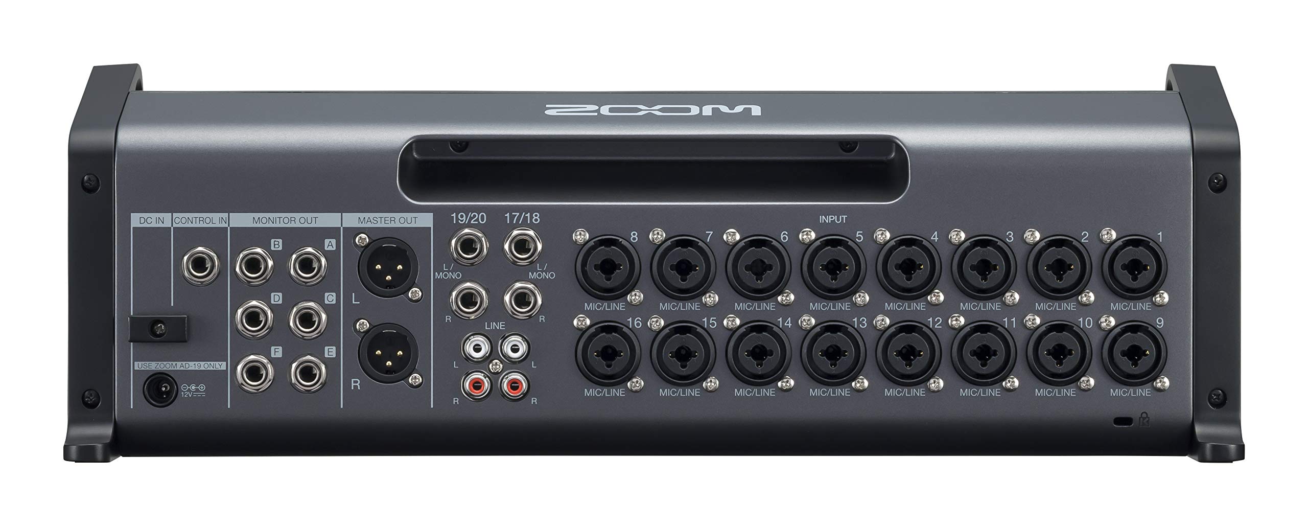 Zoom LiveTrak L-20R Digital Mixer & Multitrack Recorder, Rack Mountable, 20-Input/ 22-Channel SD Card Recorder, 22-in/4-out USB Audio Interface, 6 Customizable Outputs, Wireless iOS Control