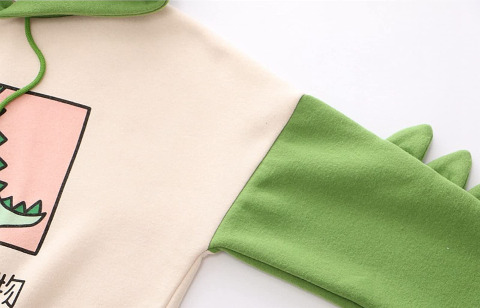 YUUOKPO Dinosaur Hoodie Kawaii Pullover Cute Hooded Sweatshirt For Teengirls Womens Green XX-Large