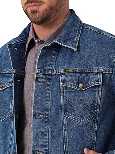 Wrangler Men's Cowboy Cut Western Unlined Denim Jacket, Stonewash, XX-Large