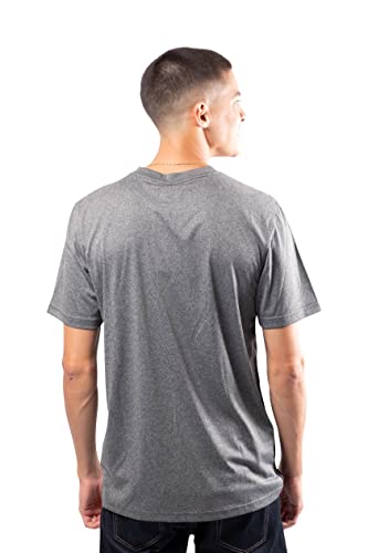 Ultra Game NBA Los Angeles Lakers Mens Active Tee Shirt, Charcoal Heather, Large