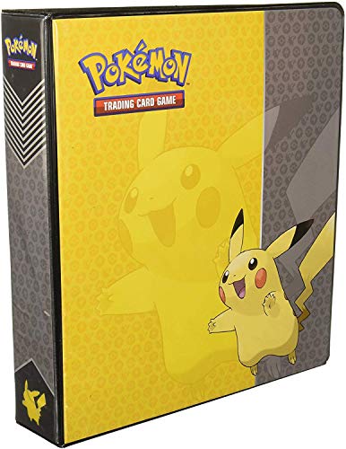 Ultra Pro Pokemon Pikachu 2" 3-Ring Binder Card Album with 100 Platinum Series 9-Pocket Sheets