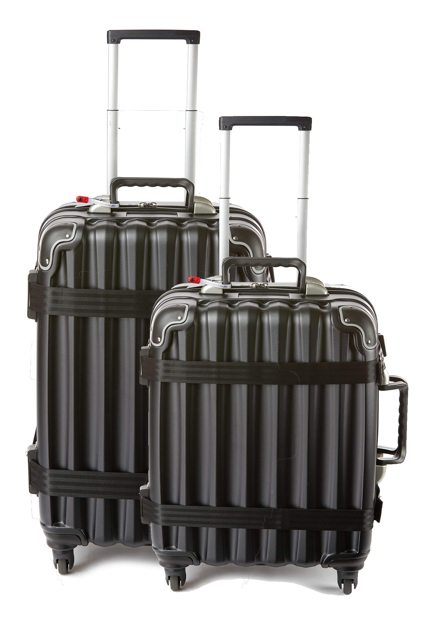 VinGardeValise Bundle - 2 items Wine Travel Suitcase 12 & 8-bottle - Grande 05 and Petite 03, Black