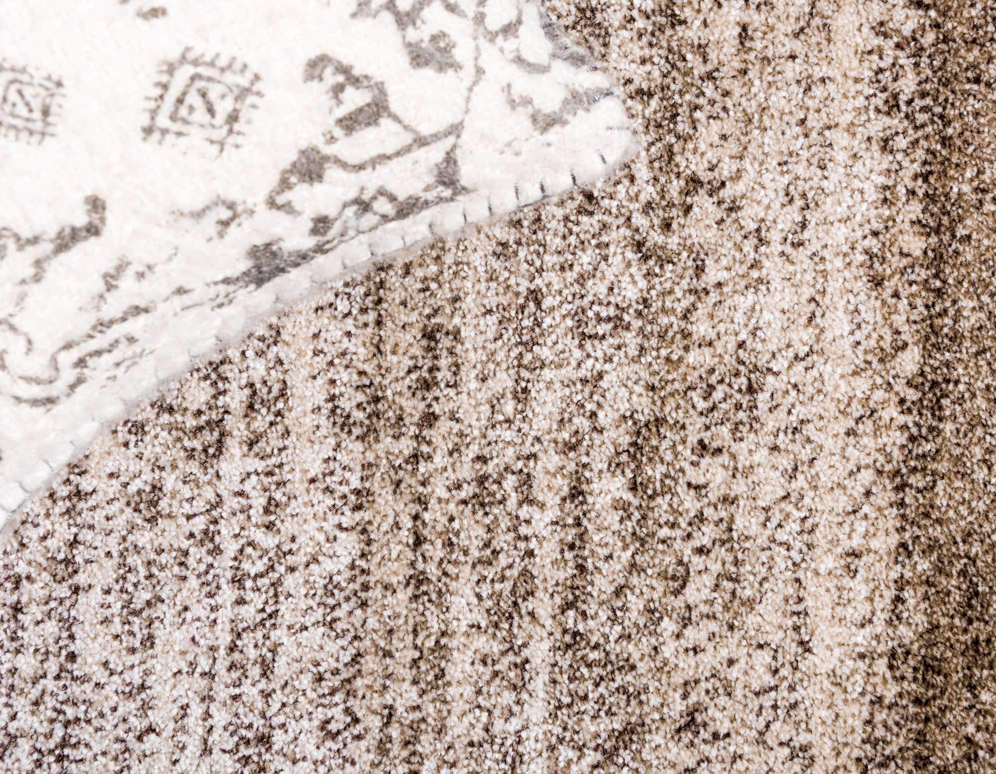 Unique Loom Del Mar Collection Area Rug - Abigail (5' 3" x 8' Rectangle, Beige/ Ivory)