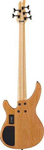 Yamaha TRBX605 5-String Flamed Maple Bass Guitar, Natural Satin