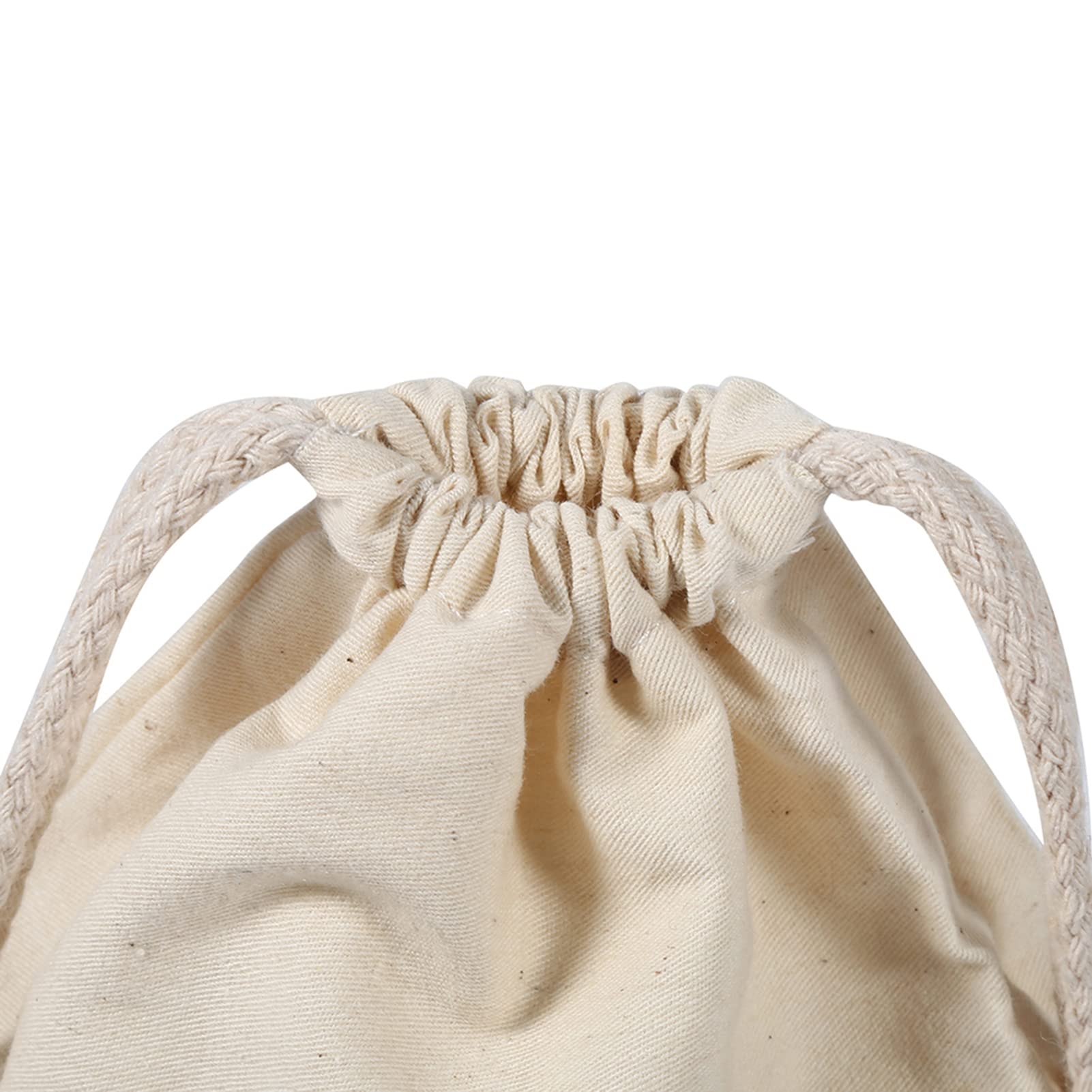 Tyenaza Eco-Friendly Cotton Storage Sack, Large Drawstring Bag for Home Organization and Travel Purposes (15 * 20cm)