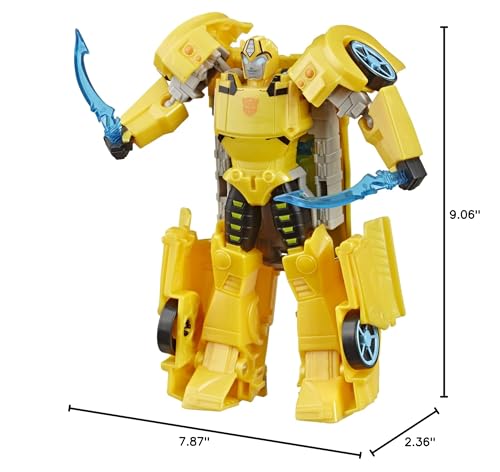 Transformers Toys Cyberverse Ultra Class Bumblebee Action Figure, Combines with Energon Armor to Power Up, for Kids Ages 6 and Up, 6.75-inch, Yellow