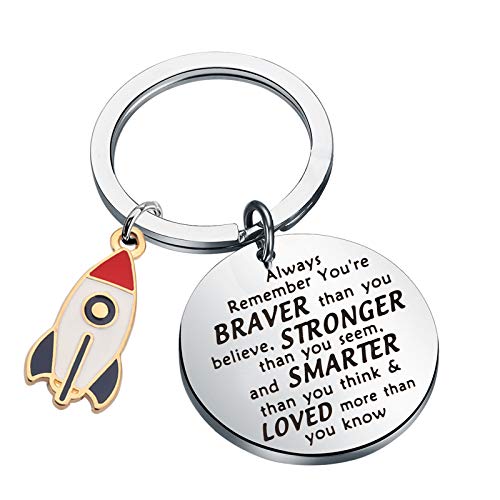 WSNANG Rocket Ship Keychain Jewelry Astronomy Astronaut Gift (keychain)