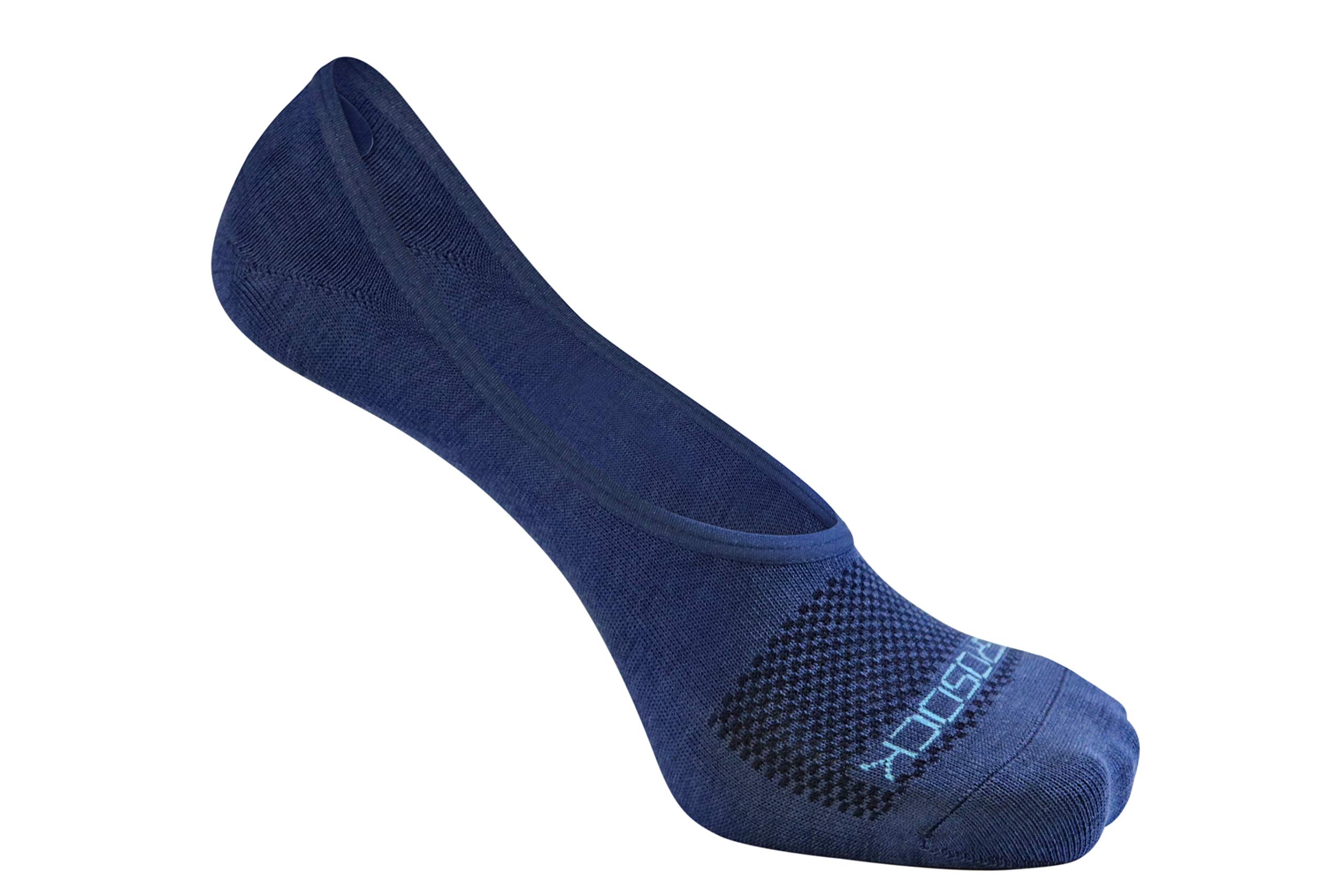 ZeroSock Bamboo Viscose Super Low Invisible Socks With Mesh Ventilation with Anti-Slip Gel Heel Grip (4 Pairs Per Box)