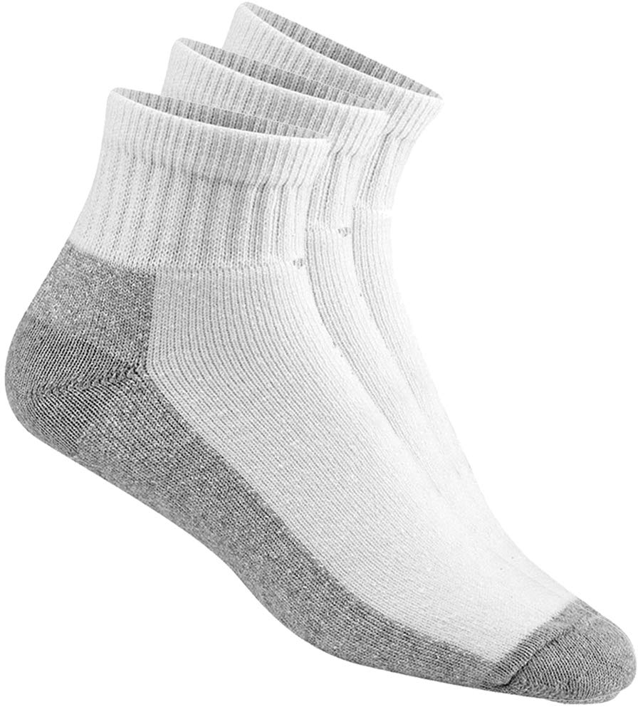 Wigwam At Work Quarter 3-Pack S1360 Sock, Grey, X-Large
