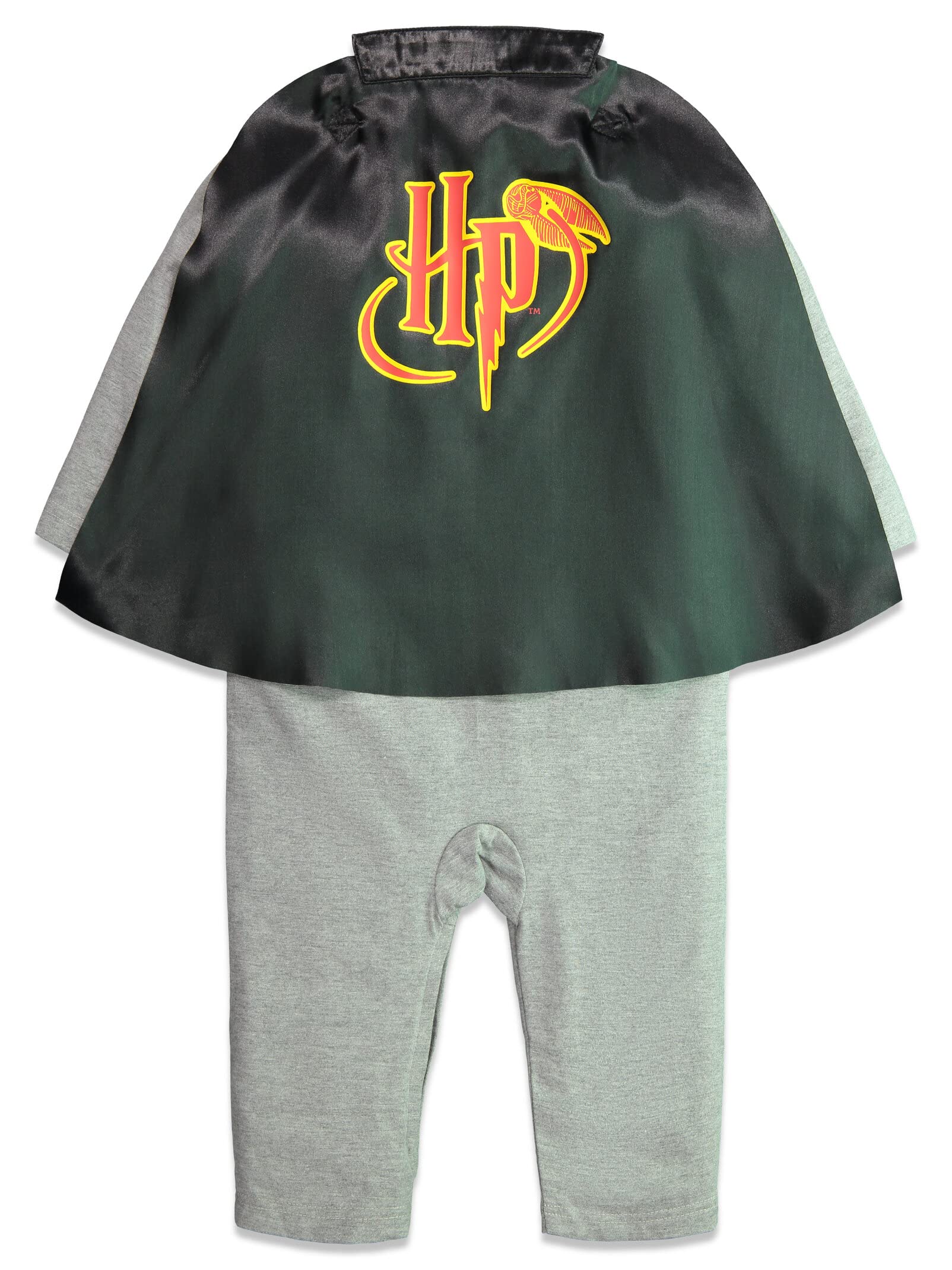 WARNER BROS. Harry Potter Infant Baby Boys Zip Up Cosplay Costume Coverall and Cape Gryffindor 24 Months