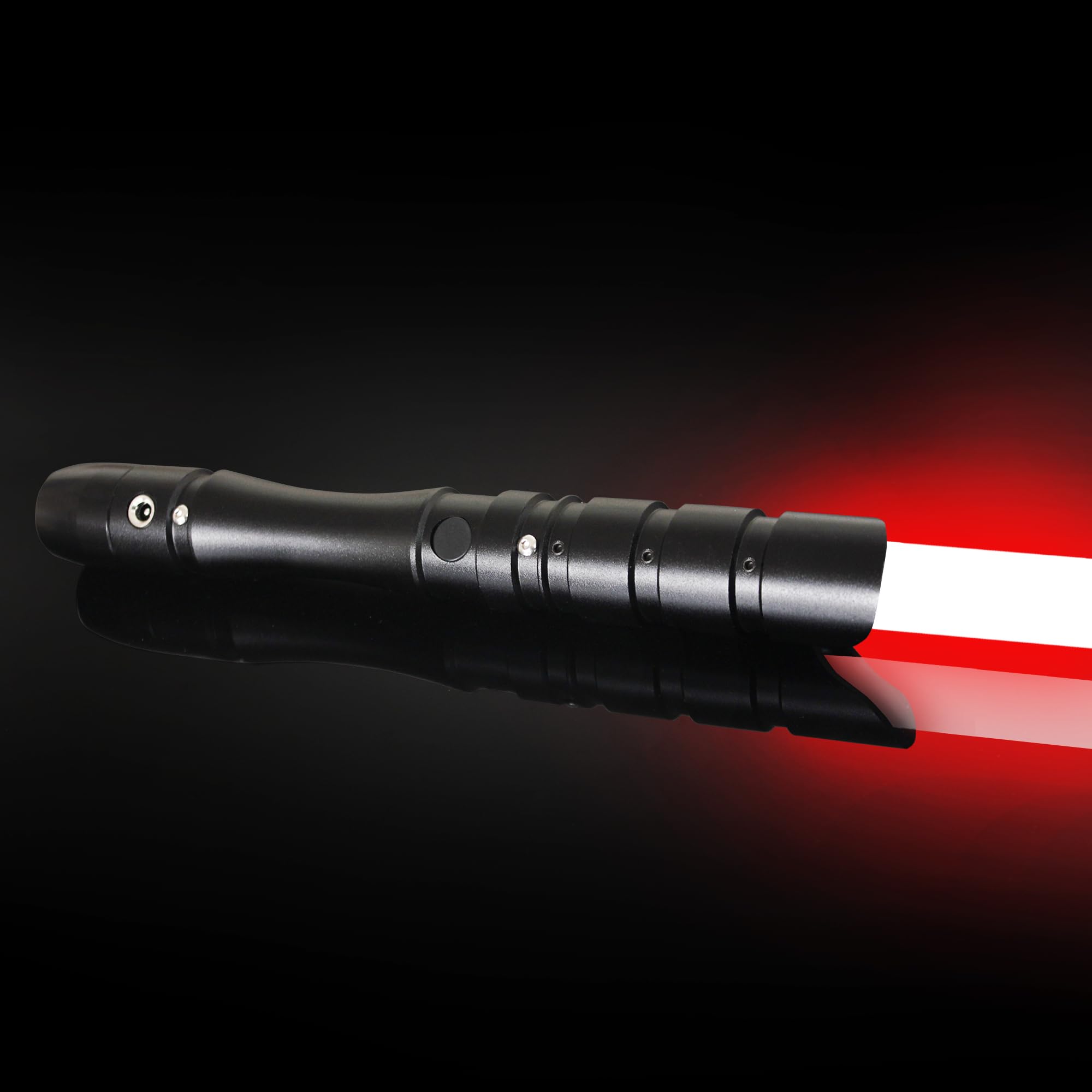 YDDSABER Jedi Sith LED Light Saber, Force FX Heavy Dueling, Rechargeable Lightsaber, Loud Sound High Light with FOC, Metal Hilt, Blaster, (Red)