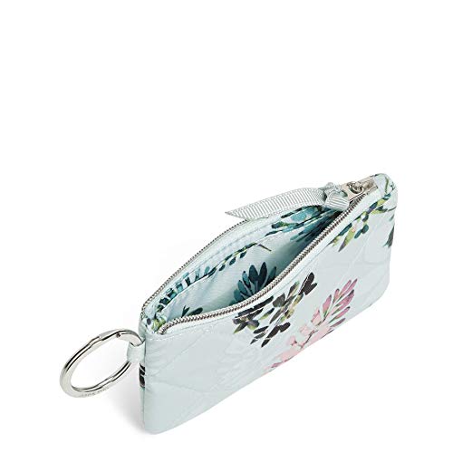 Vera Bradley Women's Performance Twill Zip ID Case Wallet, Seawater Blooms, One Size