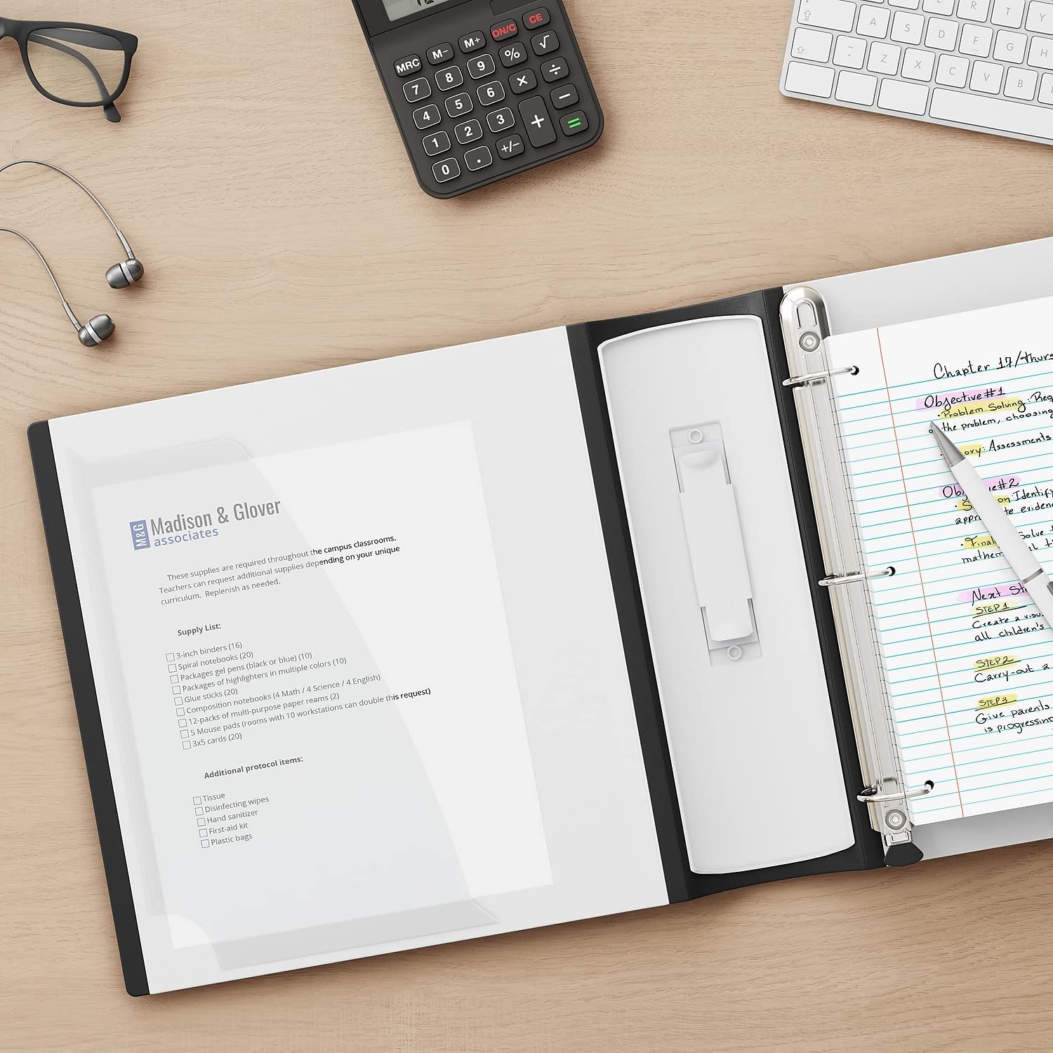 Staples 1618005 Better 4-Inch 3 Ring View Binder White