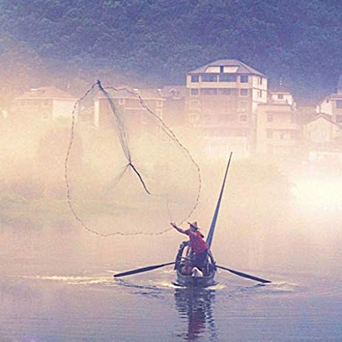 Zjnhl Fishing Equipment/Netting Five Color Automatic Fishing (Size : Height 2.4m) (Size : Height 2.1m)