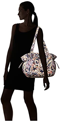 Vera Bradley Women's Performance Twill Cinch Shoulder Bag Purse, Tangier Paisley, One Size