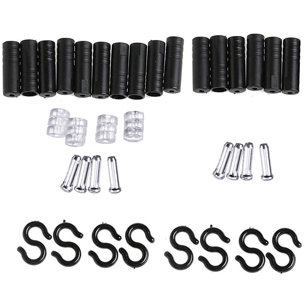 YAKAMOZ 2-in-1 Universal Bike Bicycle Shift Derailleur Cable & Brake Cable Housing Replacement Kit for Moutain Road Bike Cycling Repairing
