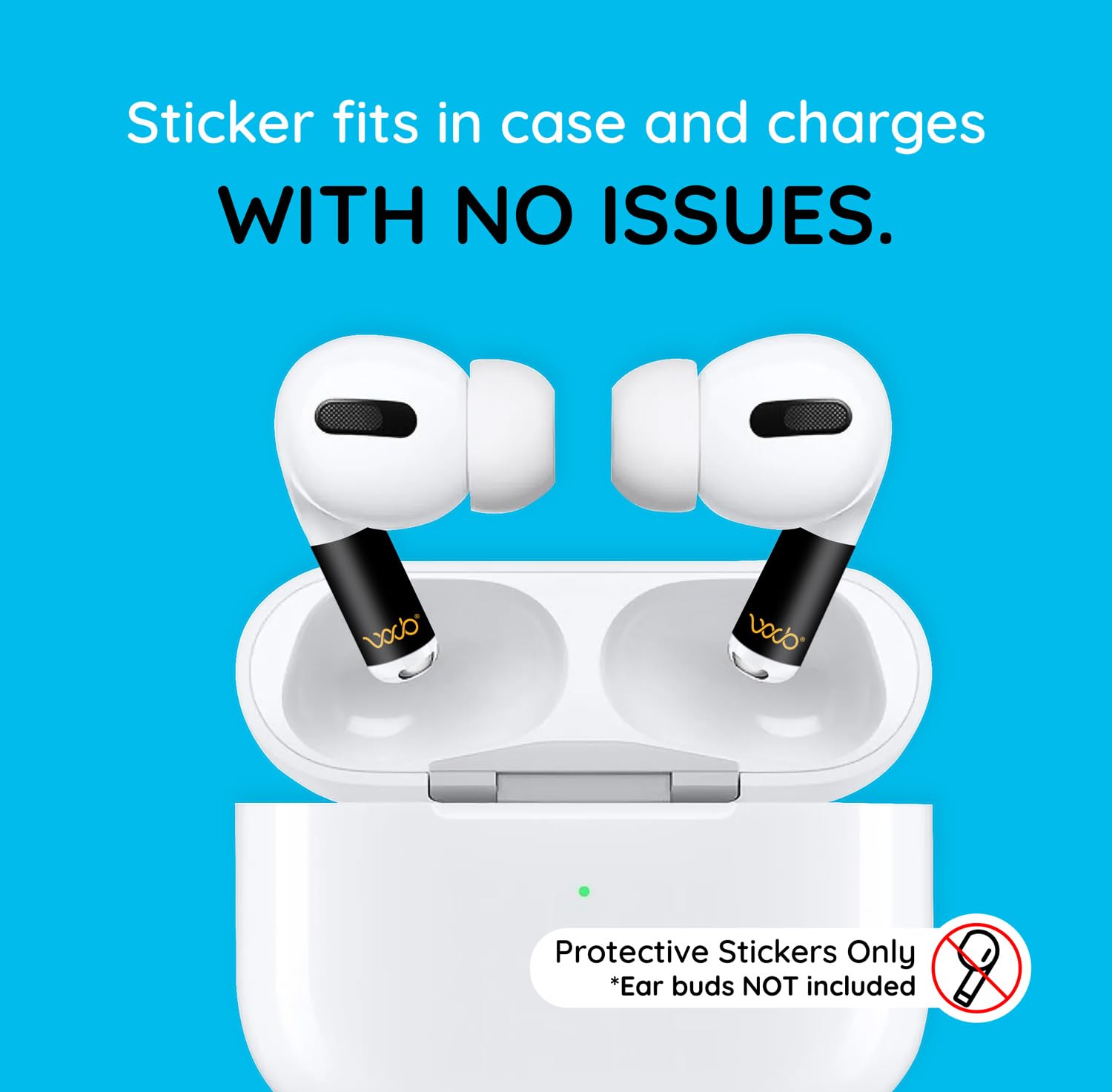 WaveBlock Pro, EarProtect Sticker for AirPods Pro 2 or 3rd Generation, Harm Blocker for AirPods, 5G Shield Reduction, Fits in Case, Tested in FCC Certified Lab