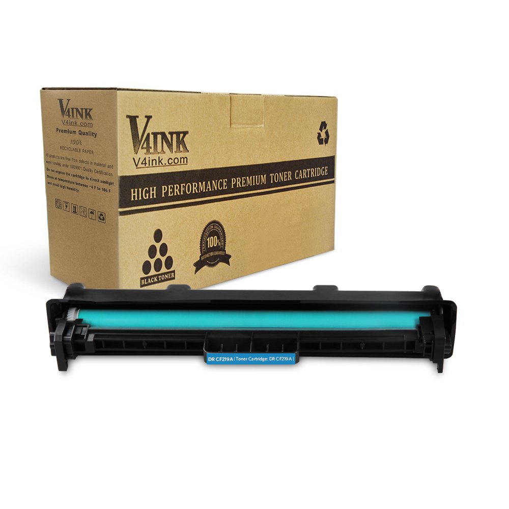 V4INK 1 Pack Compatible Replacement for HP 19A CF219A Drum Unit Replacement with IC Chip - for use in HP Laserjet Pro M102w, M104a and Laserjet Pro MFP M130, M132 Series Printers