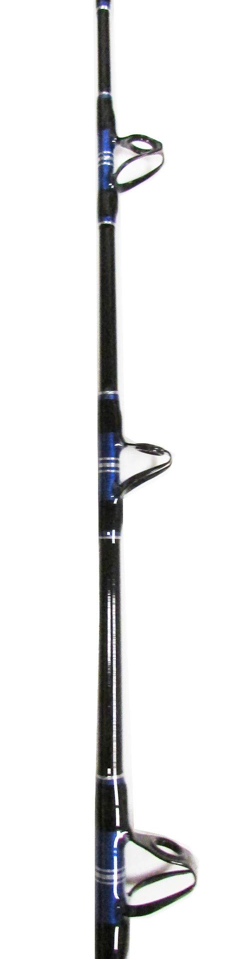 Xcaliber Marine Pair of (2) Inshore Series 6' 50-80 lb Saltwater Boat RODS (Blue and Silver)