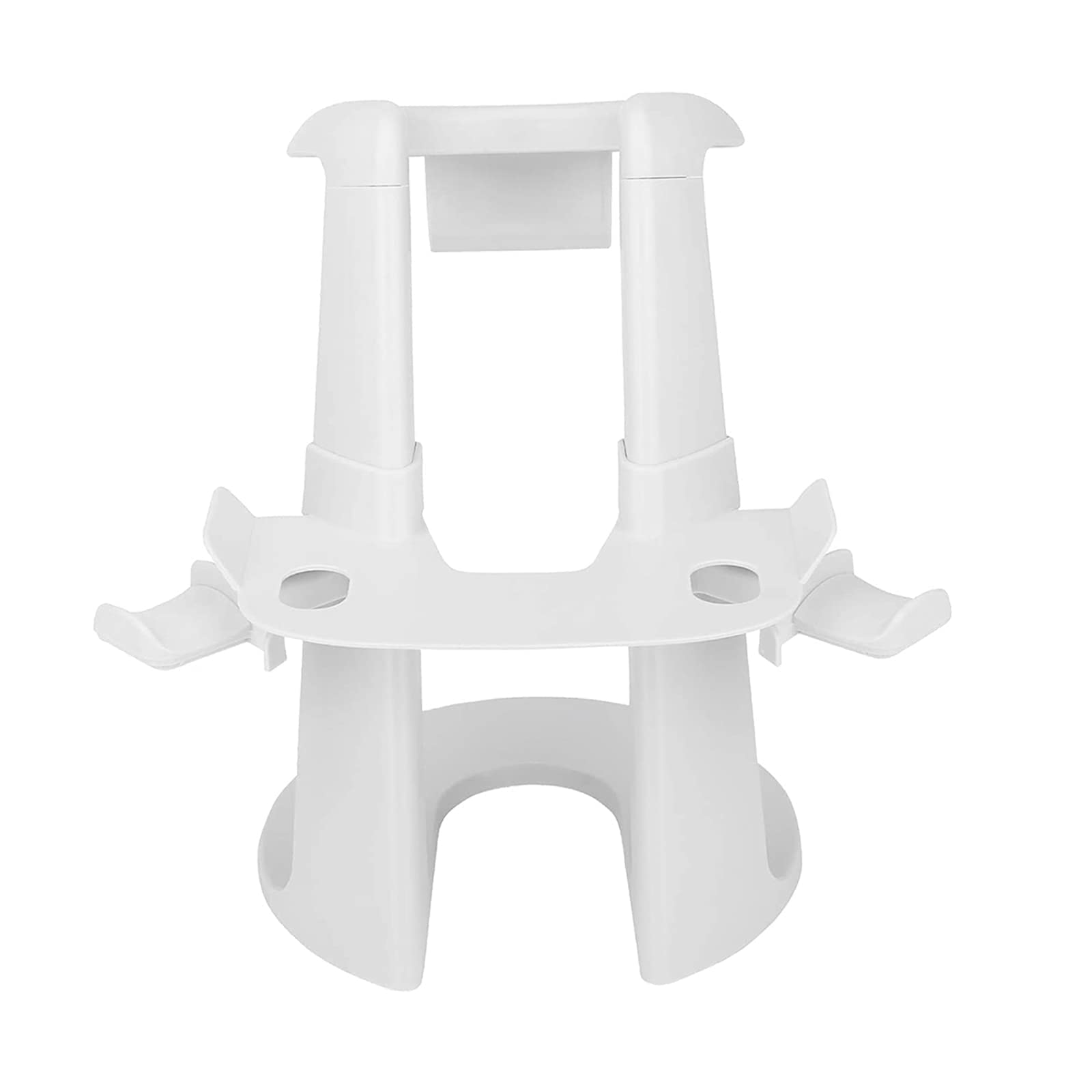 YoHuaMe IDooSo VR Stand, Headset and Controller Holder Display Station for Oculus Quest 2, Quest 1, Rift, Rift S, Valve Index, HP Reverb G2 Headset and Touch Controllers (White)