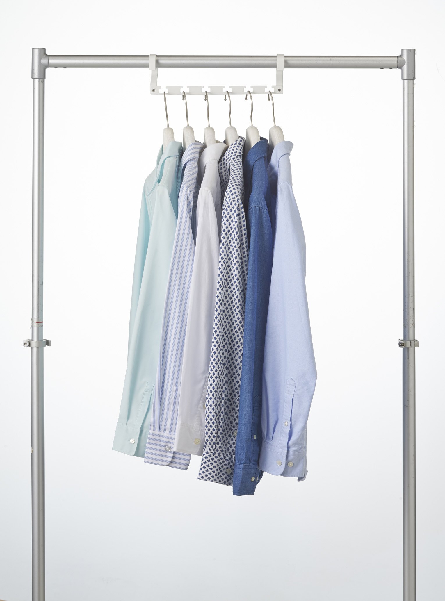 YAMAZAKI Space-Saving Home Hanger-Clothes Storage Hanging Rack Steel | Closet Organizer, One Size, White