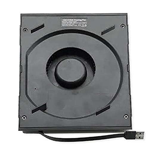 XFUNY® Professional USB Powered 35℃ Auto-sensing Cooling Fan External Cooler Fan for Microsoft Xbox One Console, Black