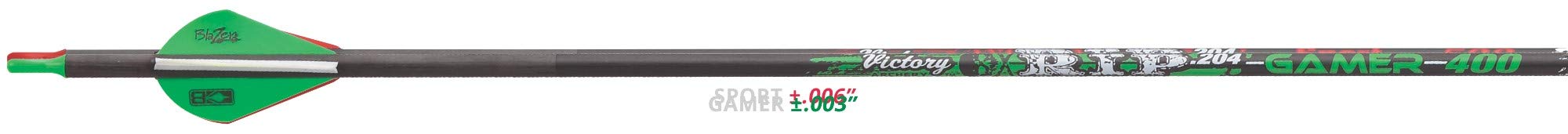 Victory Archery Victory Rip XV Gamer Shafts 350 1 Doz., Black