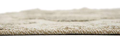 Unique Loom Outdoor Trellis Collection Area Rug - Nashville (9' x 12' Rectangle, Cream/ Brown)