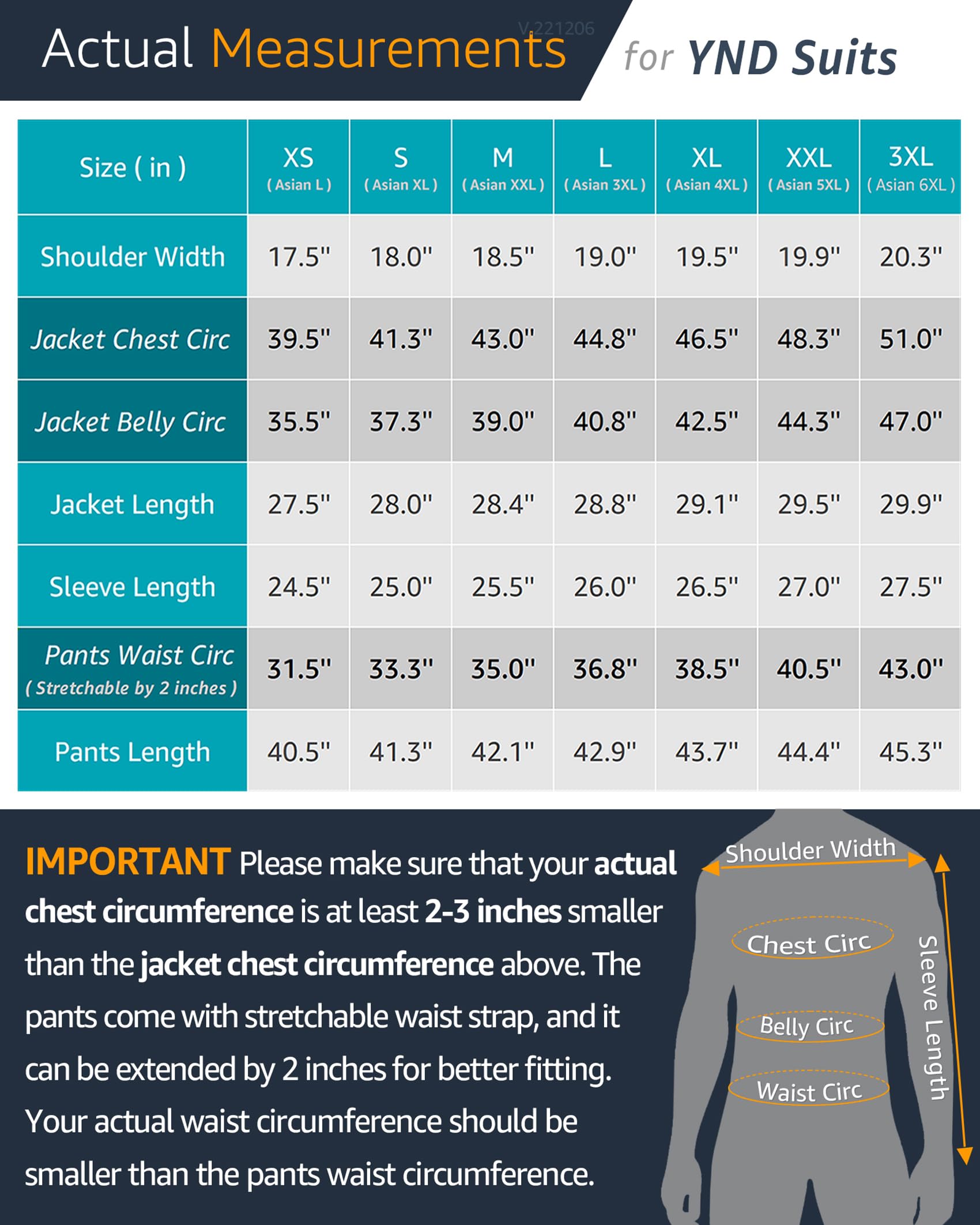 YND Men's Slim Fit 2 Button 3 Piece Suit Set, Blazer Jacket Vest Pants and Tie, Solid Wedding Dress Tux and Trousers Black
