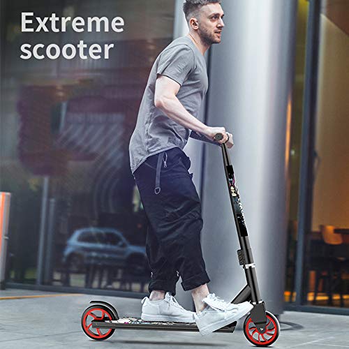 zxcvb Stunt Scooters,Street Scooters,Sports Stunt Jumping and Push Scooters Under 8 Years Old,Both Adults and Children Can Use,Blue-Scooter