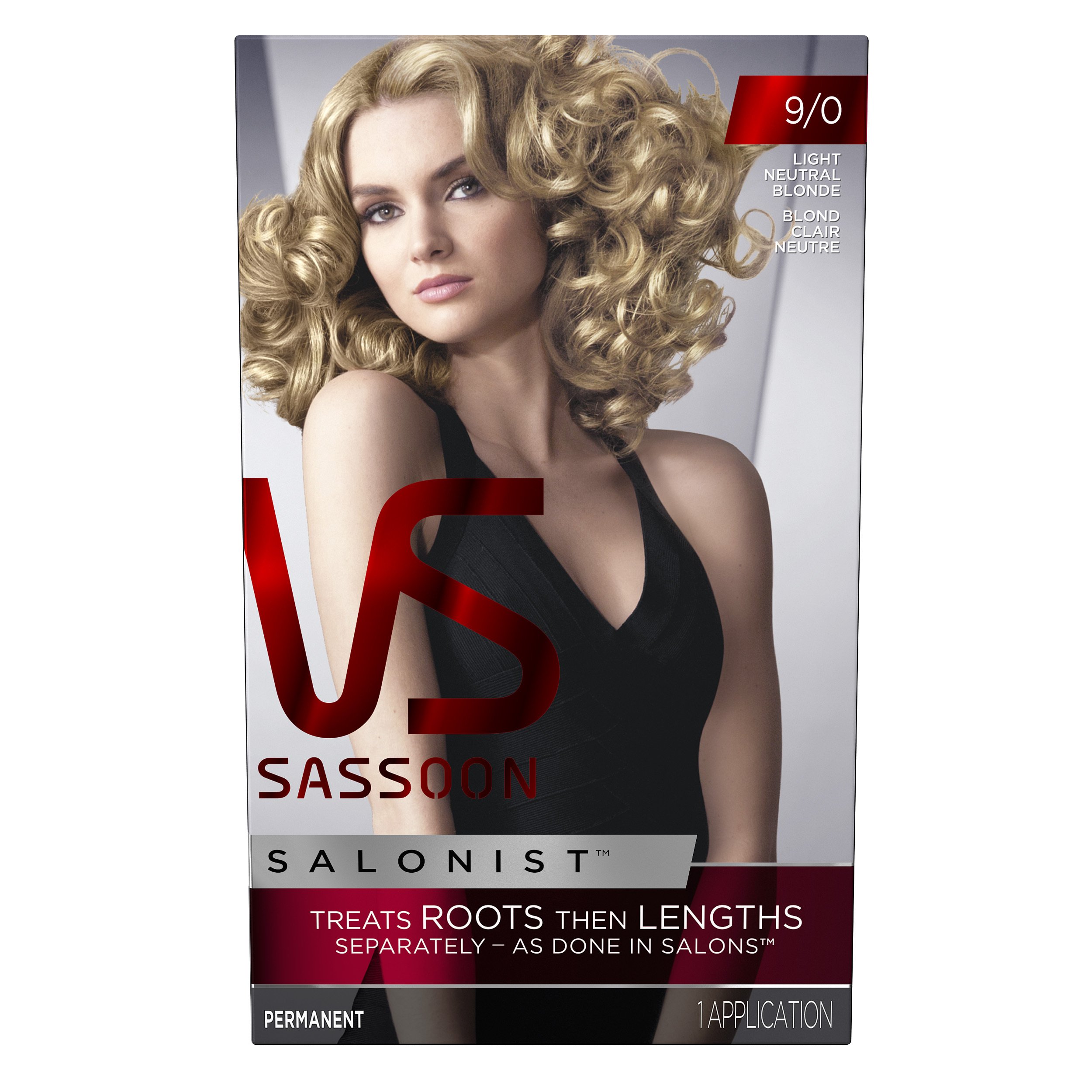 Vidal Sassoon Salonist Hair Colour Permanent Color Kit, 8/3 Medium Gold Blonde