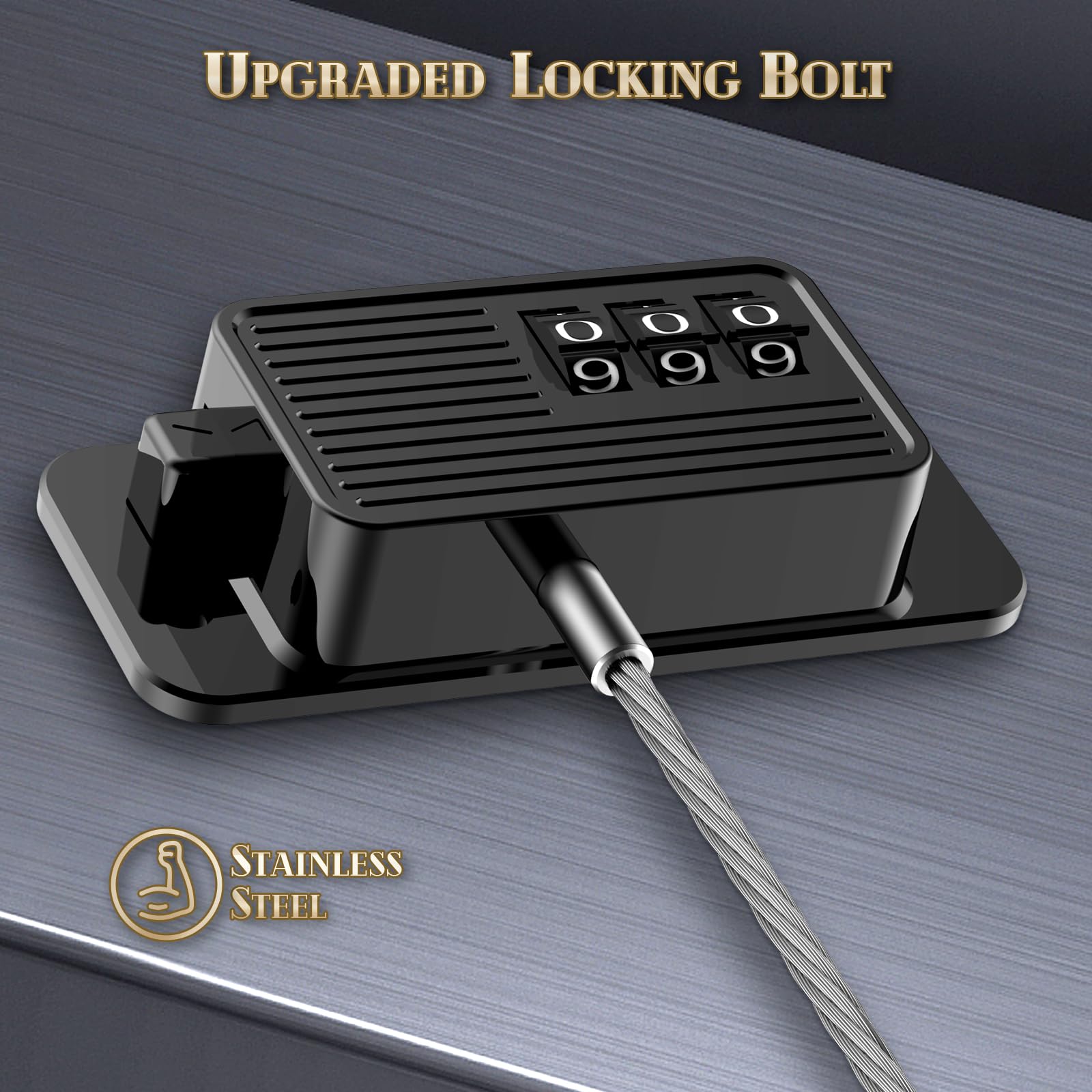 TOASAM Black Combination Lock - Effortless Access Control, Advanced Locking Mechanism, Customizable Security Codes, Childproofing, Versatile Application