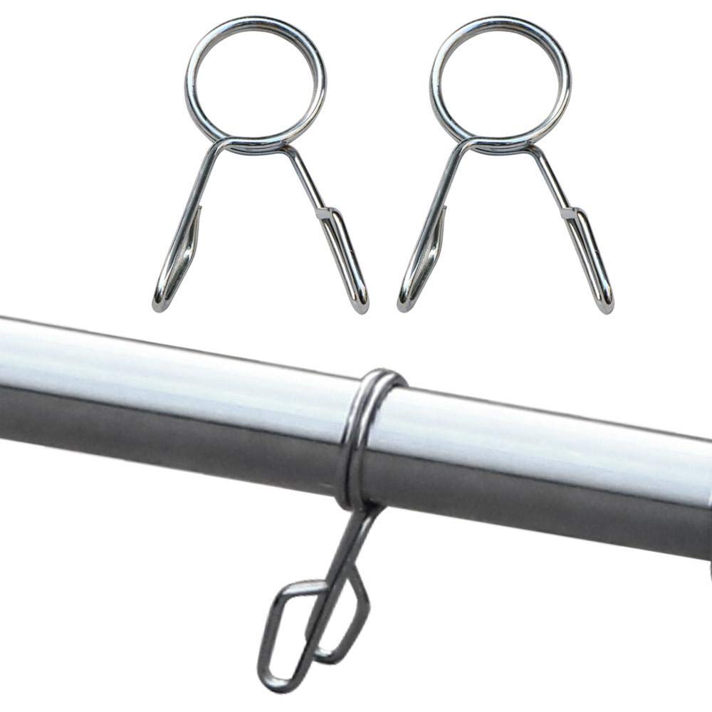 Yaheetech 7- Foot Olympic Bar Barbell w/Two Collars - Solid Iron Weighted Workout Bar - Chrome Weight Straight Bar for Home Gym Weightlifting & Power Lifting Strength Training Exercises