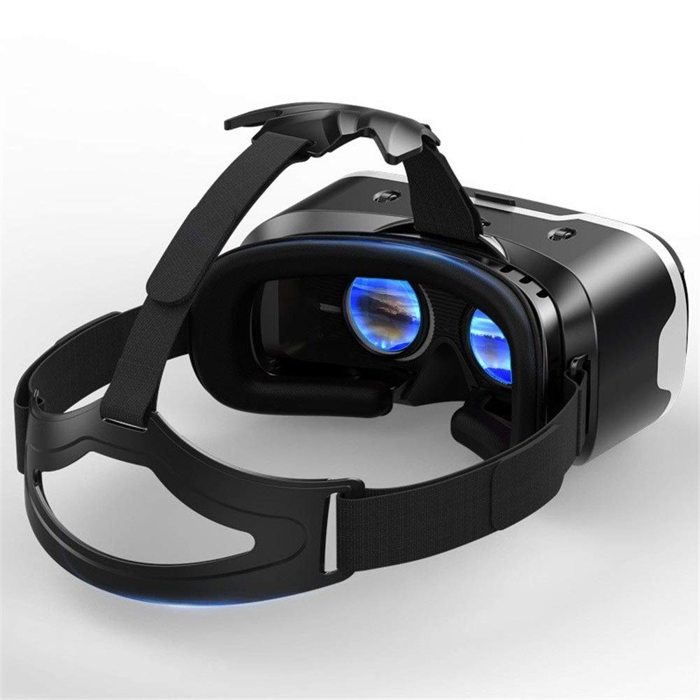 VRSHINECON VR Glasses - 3D Virtual Glasses and Smart Phones Compatible 4.5 to 6.0 inch Screen VR Glasses (Color : Black)