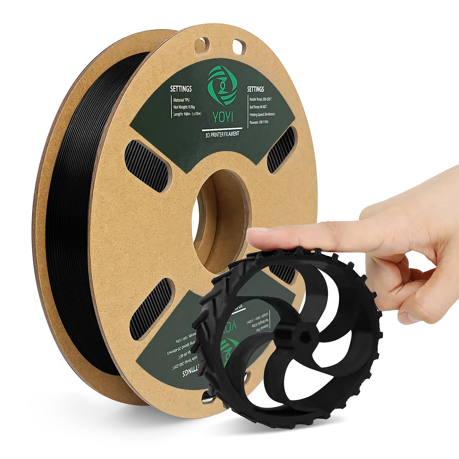 YOYI YOYI Silk PLA 3D Printer Filament, Shiny Silk PLA Filament 1.75 mm, Dimensional Accuracy +/- 0.02 mm, 1kg Cardboard Spool (2.2lbs), Fit Most FDM Printerā¦