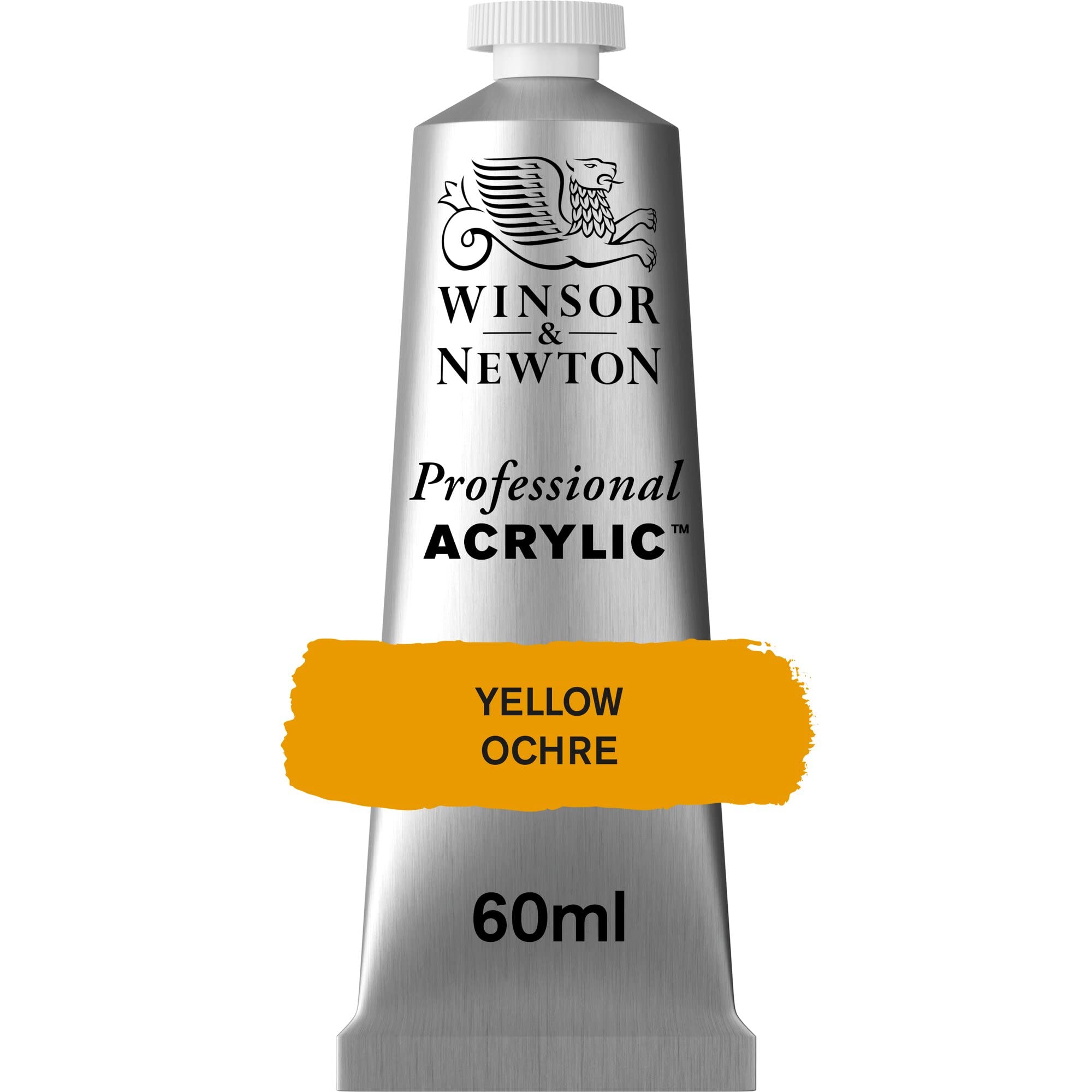 Winsor & Newton Professional Acrylic Paint, 60ml (2-oz) Tube, Yellow Ochre