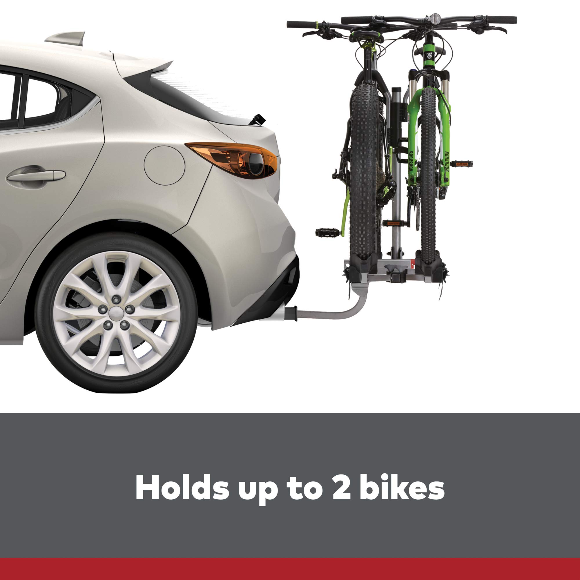 YAKIMA, TwoTimer Tray Hitch Bike Rack, Great for Fat Bikes, Bikes with Fenders, Women's Specific Bikes, 2 Bike Capacity