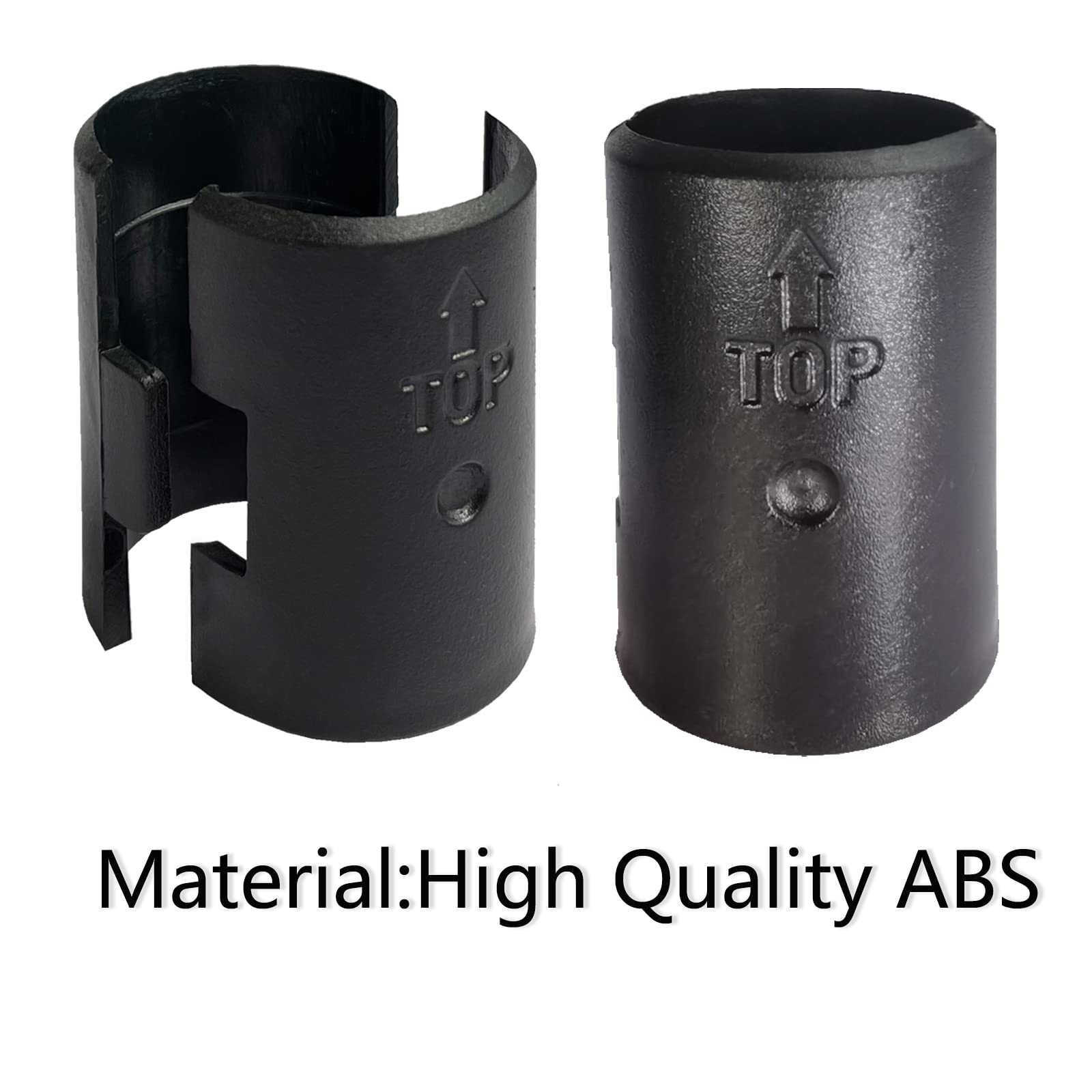 Wire Shelf Clips Shelving Sleeves - 60 Pack Shelf Lock Clips for 1" Post- Shelving Sleeves Replacements for Wire Shelving System