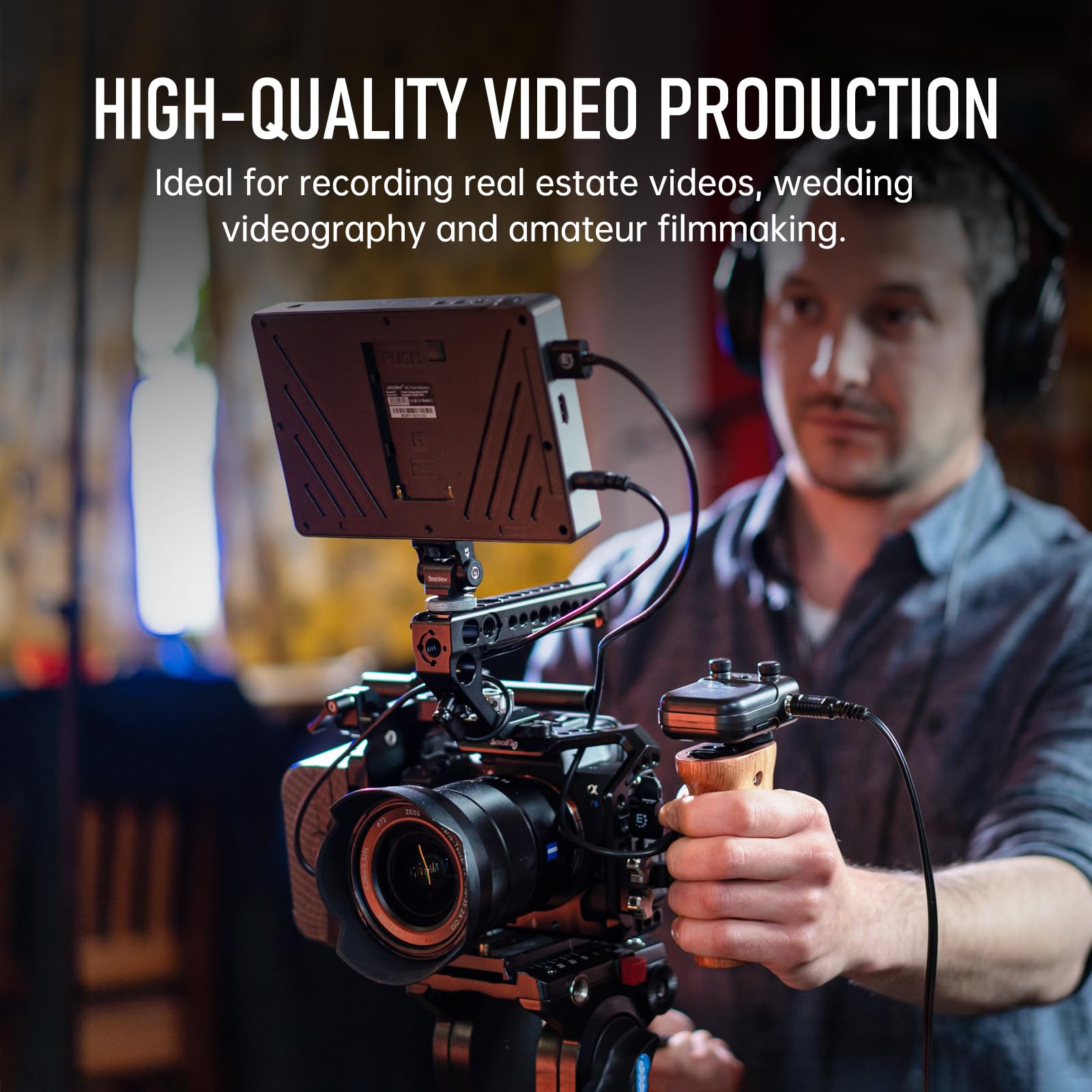 Xvive U5T2 Wireless Lavalier Microphone System for DSLR Cameras, Camcorders,with 2.4Ghz Dual-Channel, Noise Reduction, Mute,Hold Switch